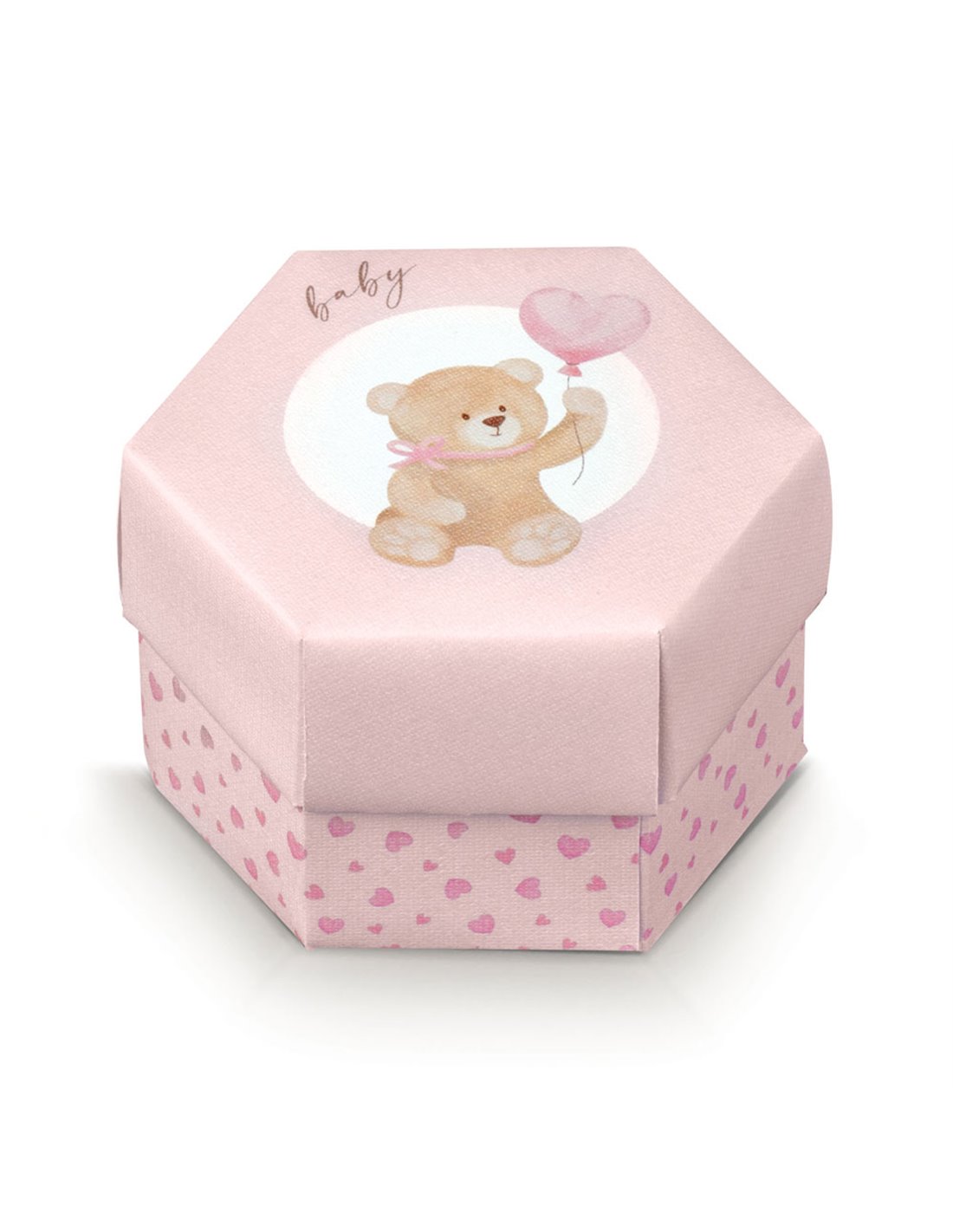 Portaconfetti Rosa con Orsetto | Denaro Distribuzione