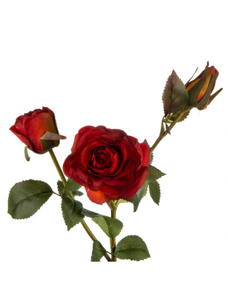 Stelo Rosa Artificiale 3 Boccioli Assortiti | Denaro Distribuzione